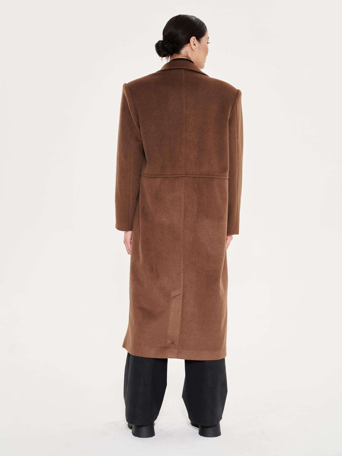 Tailored Crombie Coat - Brown – Extro&Vert